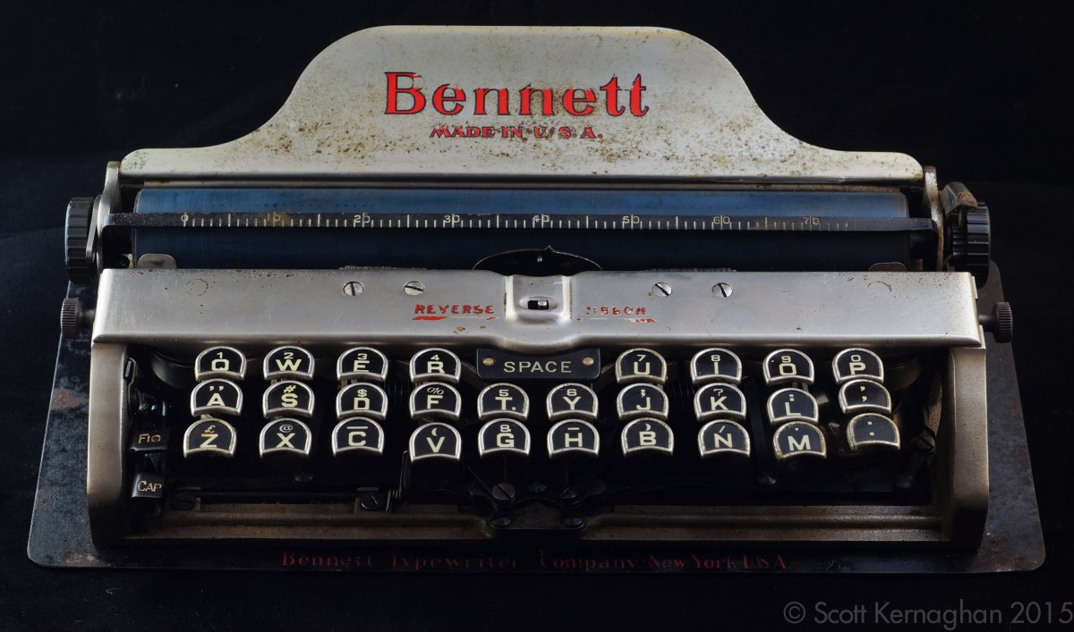 Let off some steam, Bennett (typewriter) | The Filthy Platen